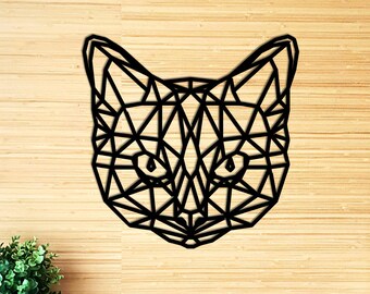Wooden Cat Face - Etsy