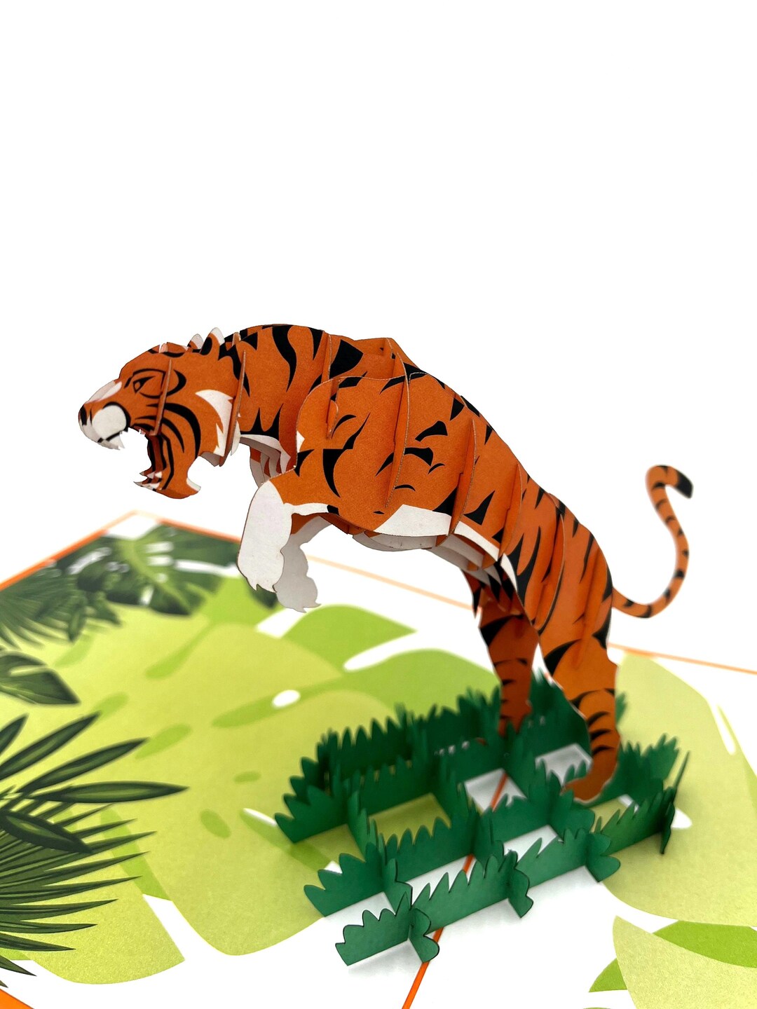 Handmade Eye of the Tiger Card - 3D Pop up Card - Animal Lovers - Etsy