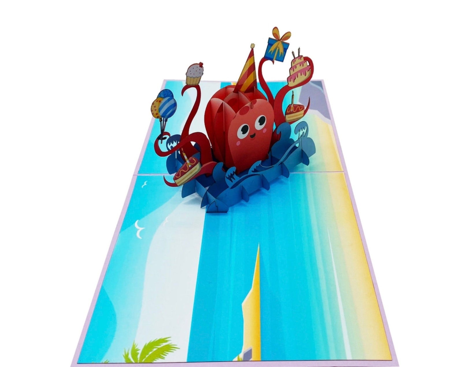 Octo-celebration Spectacular Birthday 3D Pop up Card - Etsy