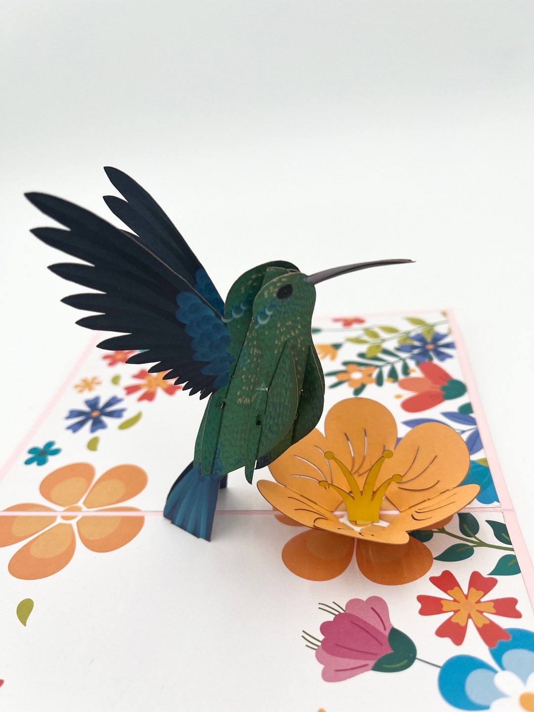 Fluttering Hummingbird Pop up Card Ideal for Birthday, Anniversary ...