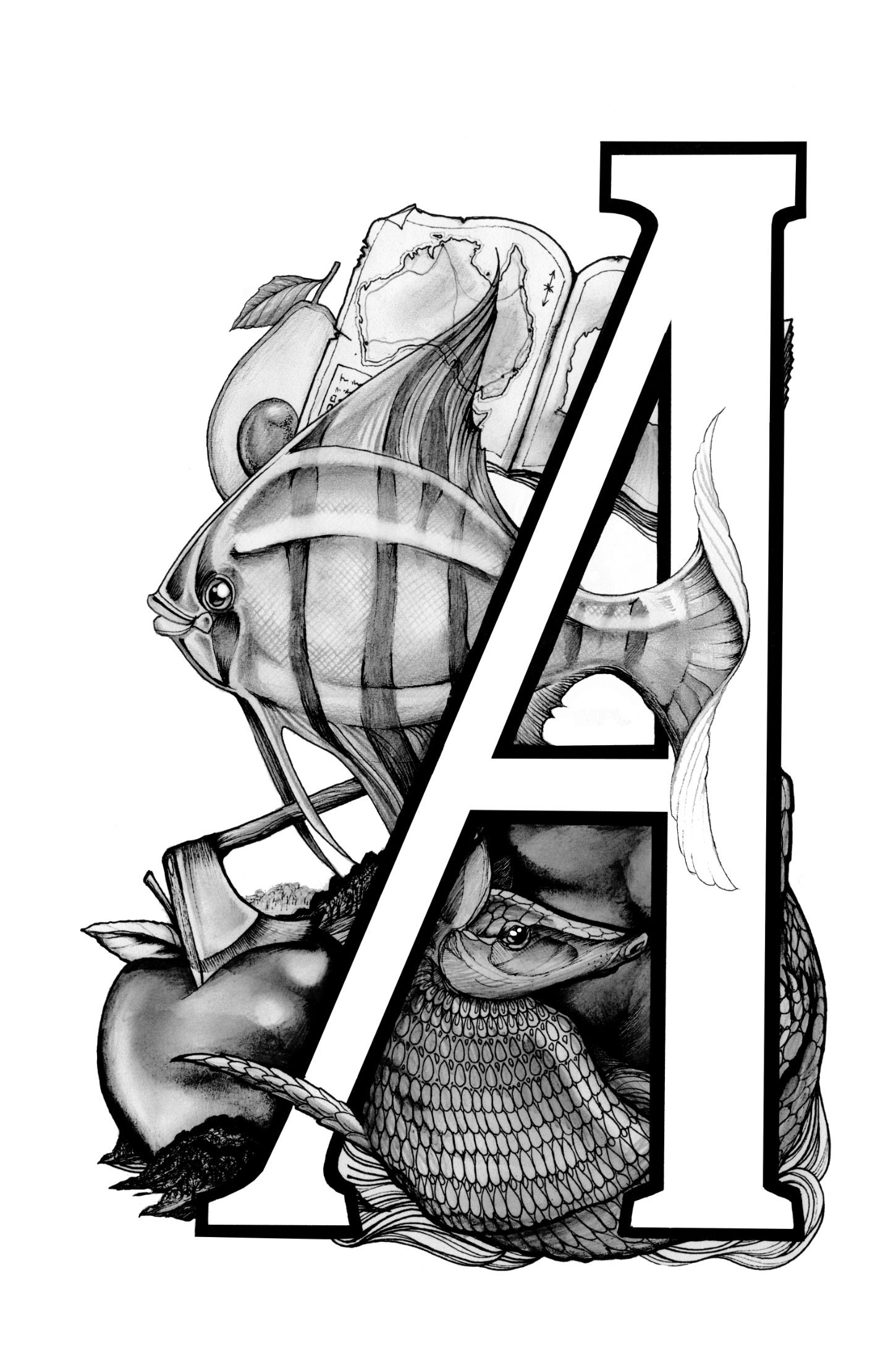 Alphabet Prints A-J - Etsy