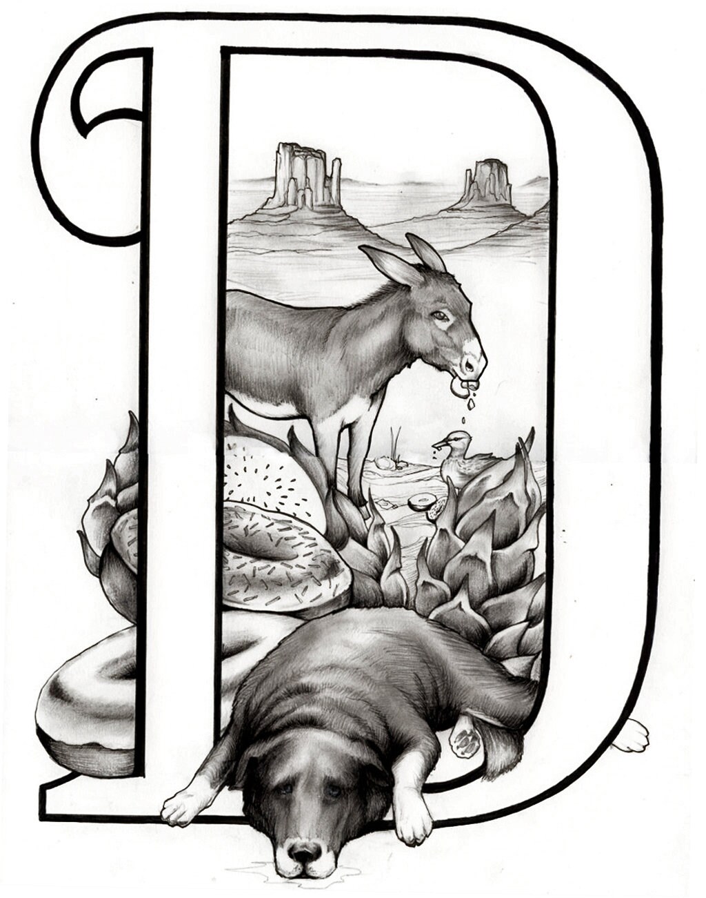 Alphabet Prints A-J - Etsy