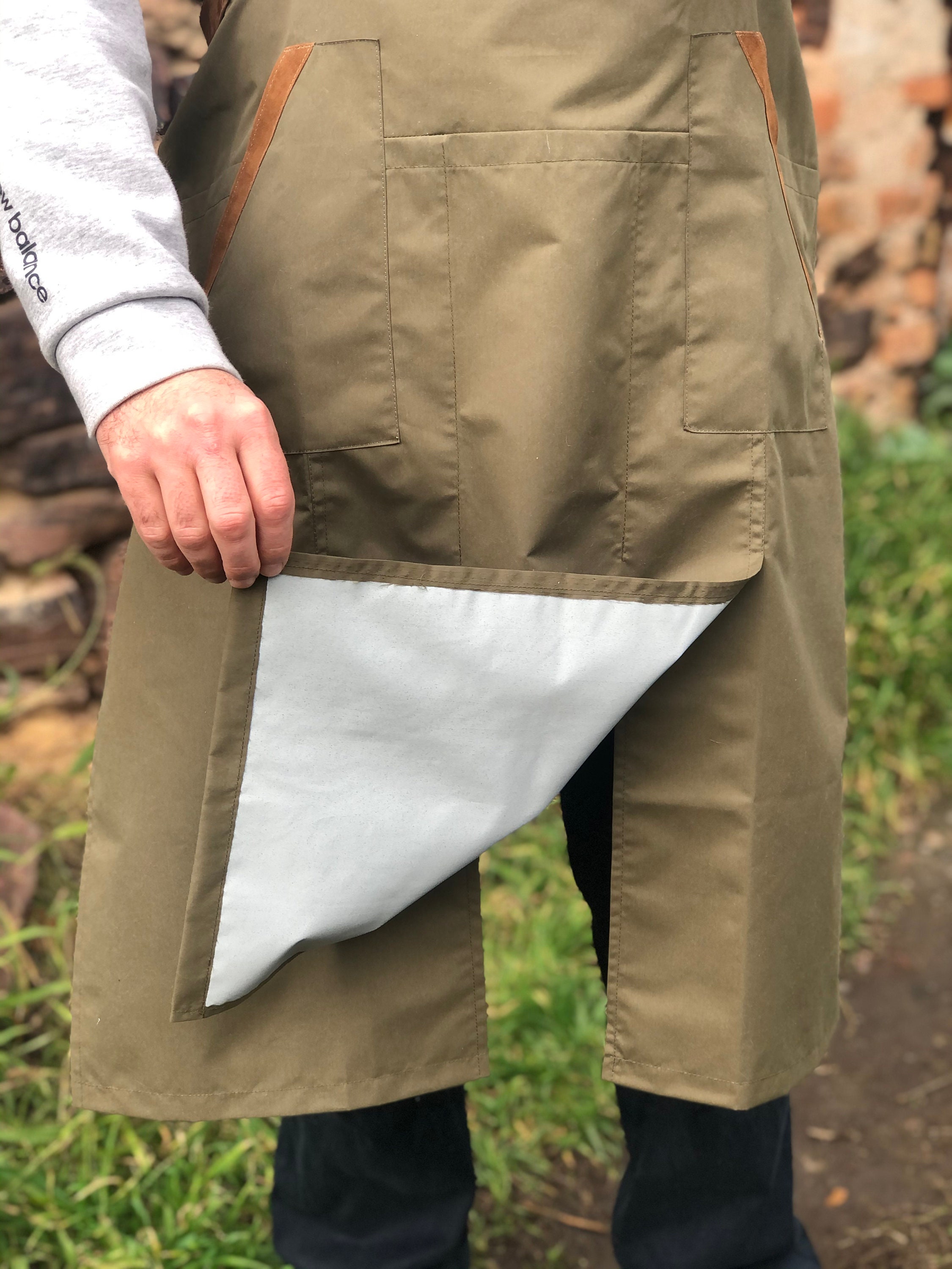 Apron for Man/ Potter's Apron Work Apron/ Split Front - Etsy