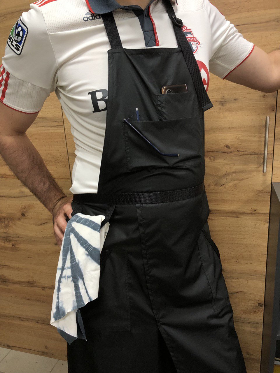 Long Black Apron for Man/potters Apron/breathable Waterproof Fabric ...