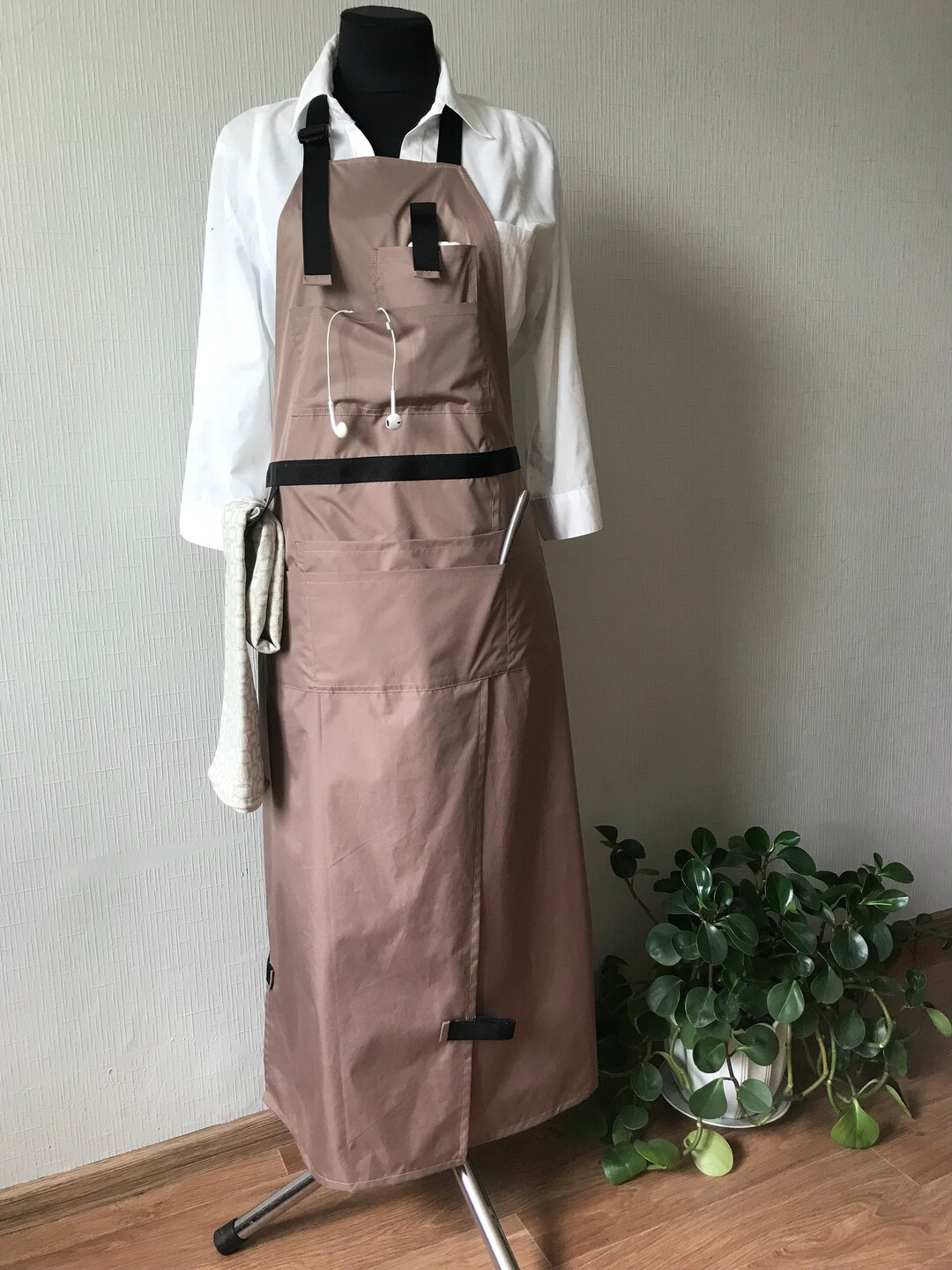 Long Split-leg Apron/ Potter's Apron/ Working Apron With - Etsy