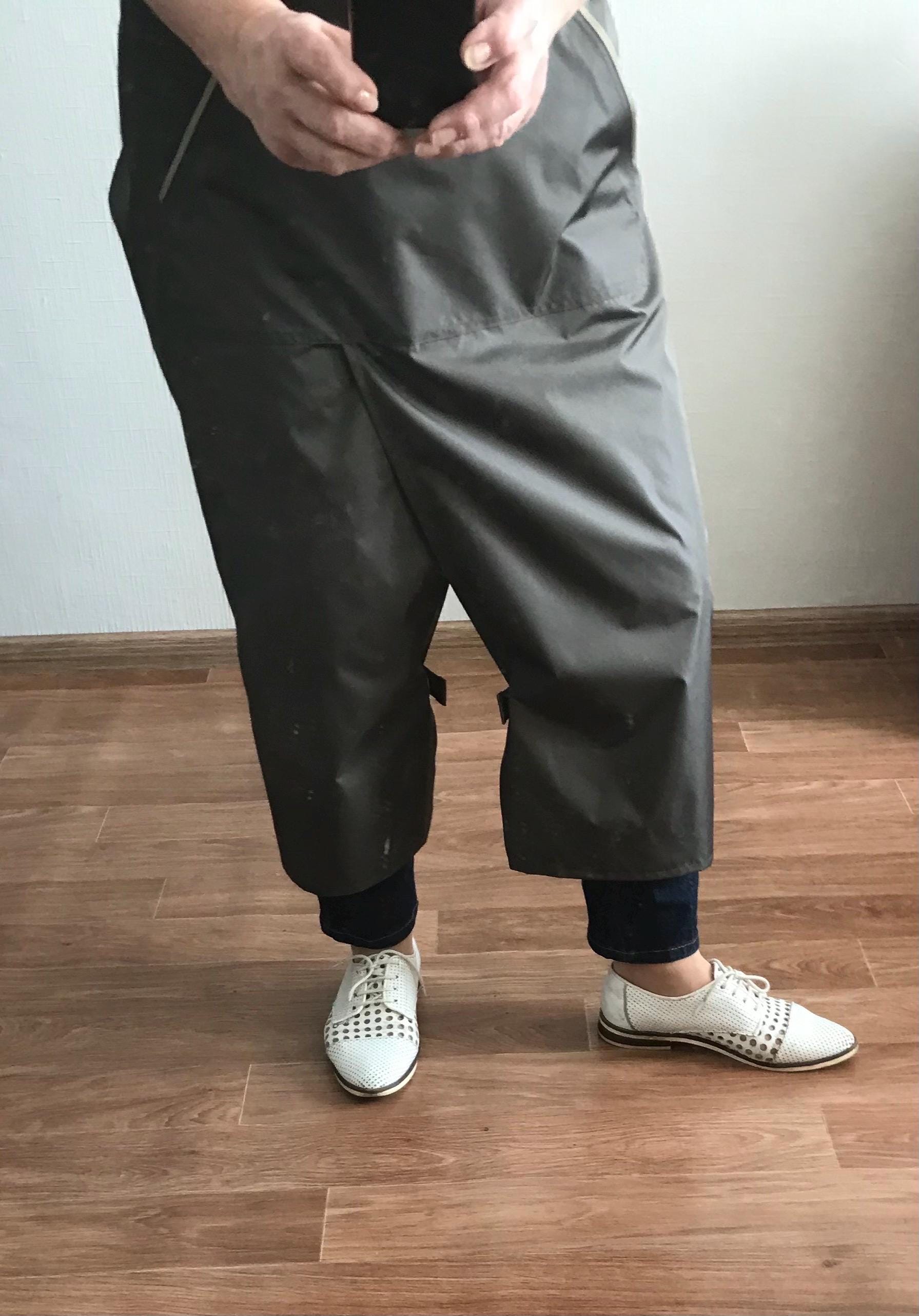 Long Working Apron With Pockets/split-leg Apron/breathable Waterproof ...