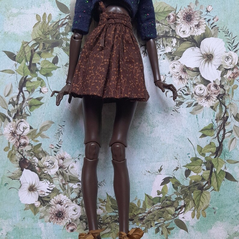 Blythe Oversized Skirt Popovy Dolls Clothes Chimera Outfit Dolls Brown ...