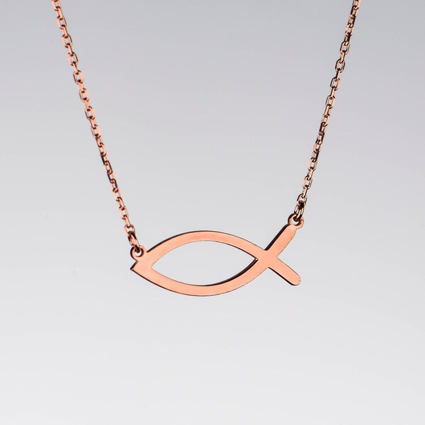 Jesus Fish Necklace - Etsy