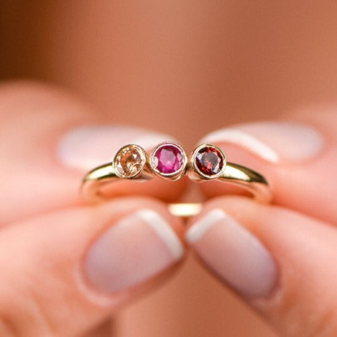 Diamond Ring,colorful Diamond Ring, Birthstone Ring,customizable Ring ...