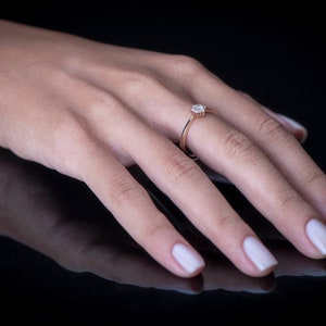 Diamond Gold Ring/diamond Ring/engagement Ring/birthday - Etsy