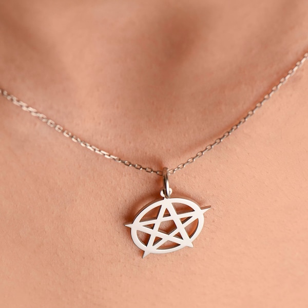 Pentagram Necklace - Etsy