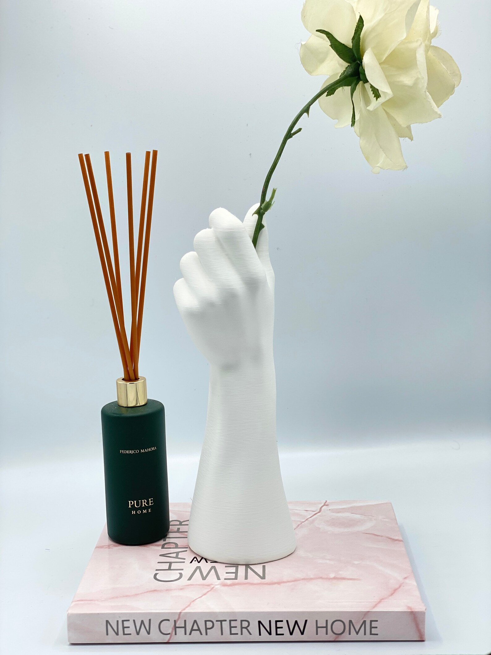 Hand Vase Home Decor Nordic Sculpture White Vase | Etsy