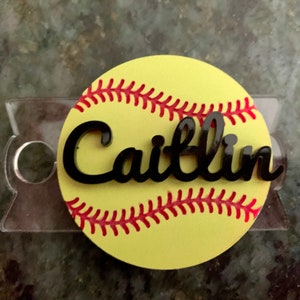 Personalized Softball Stanley Topper, Birthday Gift for Softball Player ...