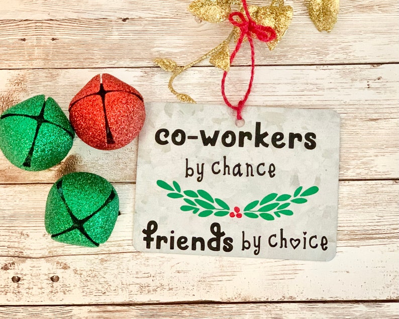 Coworkers by Chance Friends by Choice Christmas Ornament for - Etsy