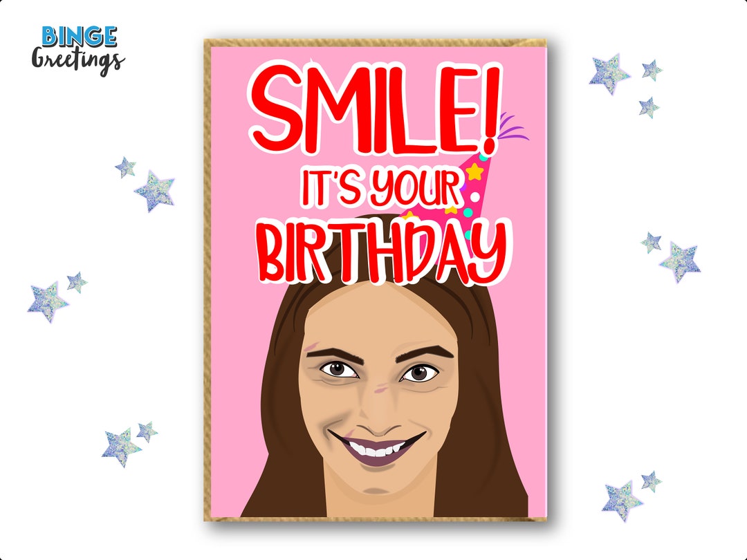 SMILE Birthday Card - Horror Movie Birthday Card - SMILE Movie Birthday ...