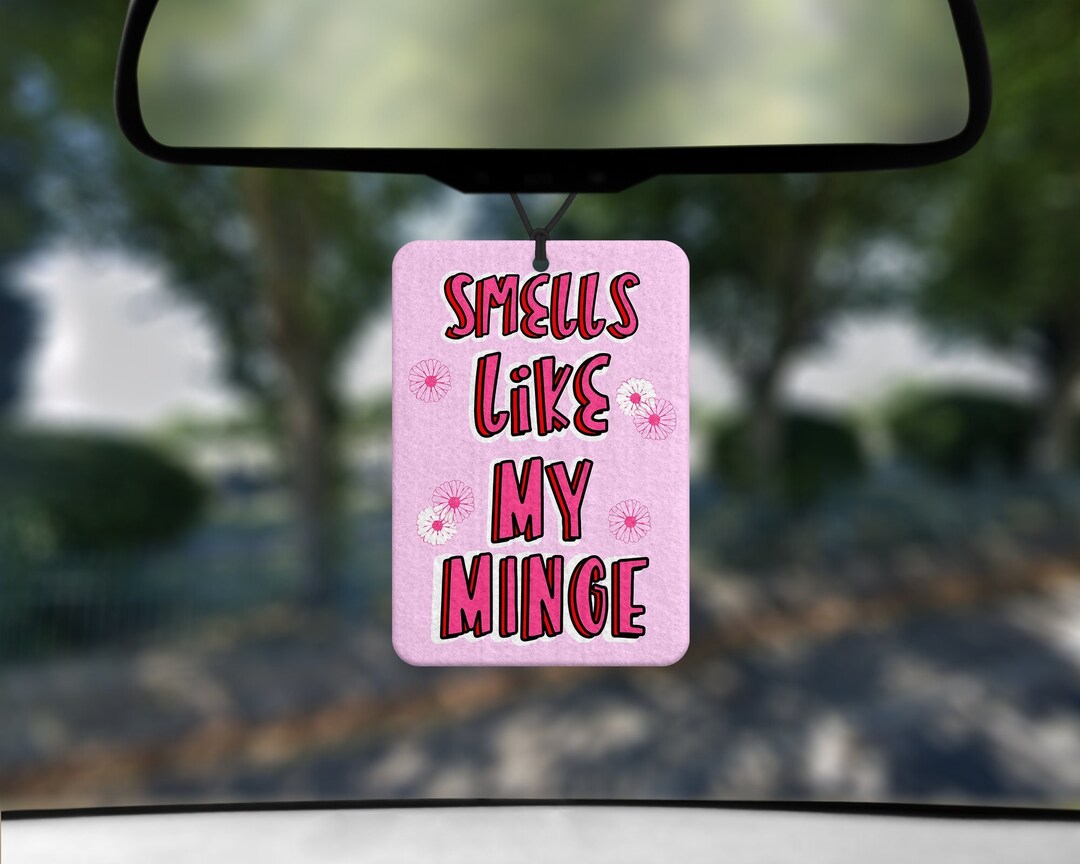 Smells Like My Minge Vagina Car Air Freshener Rude Car Air Freshener ...