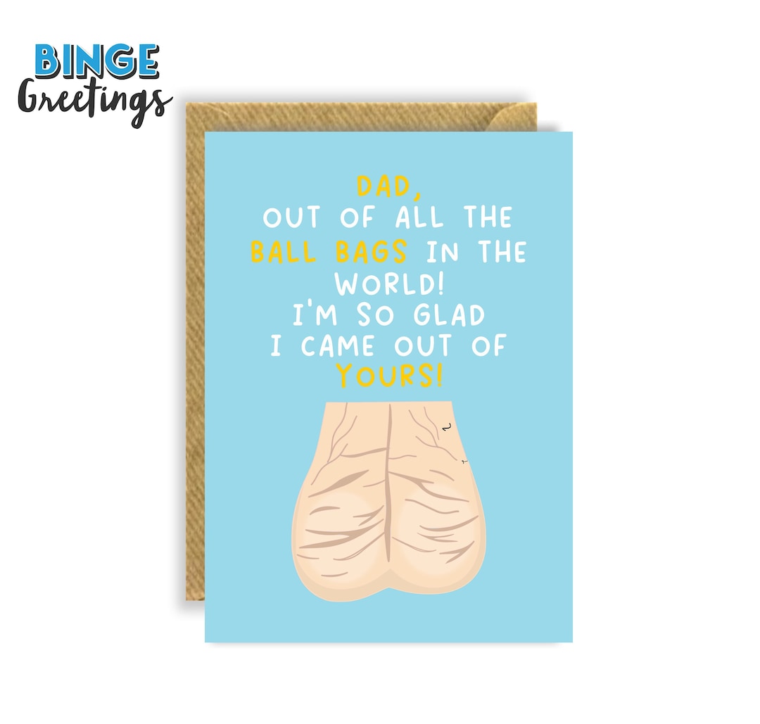 Rude Fathers Day Card - Hilarious Father's Day Card - Dad Card - Out of ...