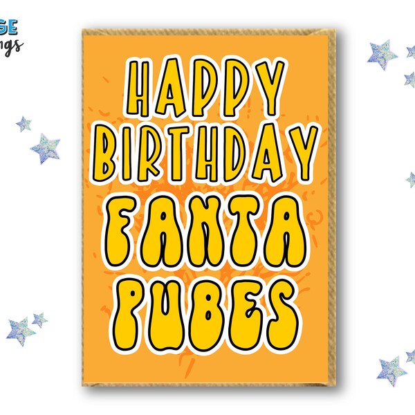Ginger Pubes Birthday Card - Etsy
