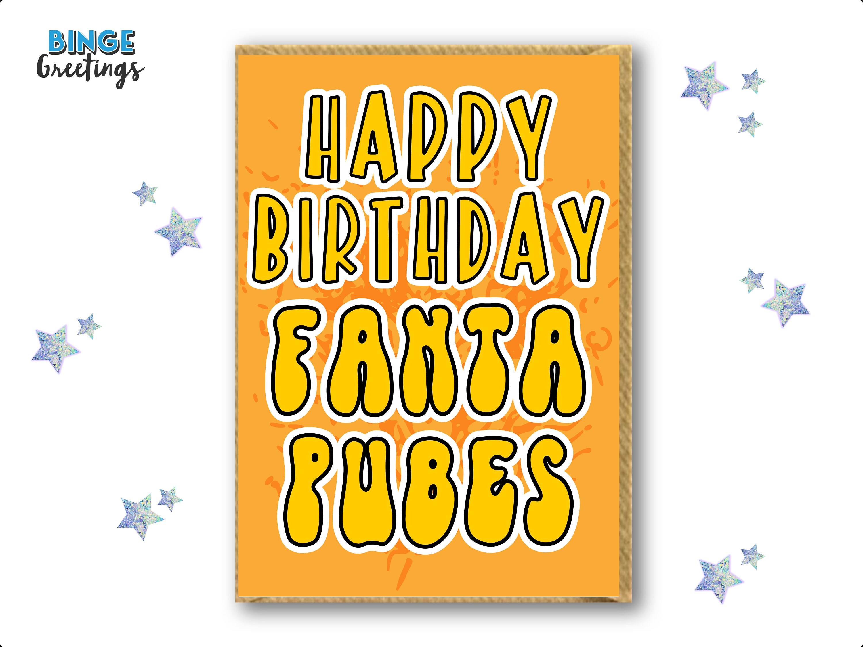 Birthday FANTA PUBES Fanta Pubes Card for Him Funny Card - Etsy UK