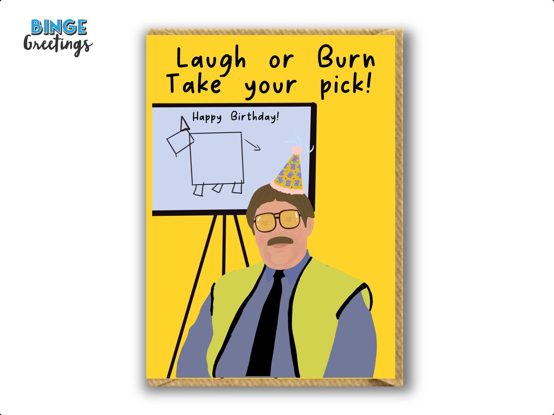 Keith Lard Birthday Card - Peter Kay Card - Phoenix Nights Card - Peter ...