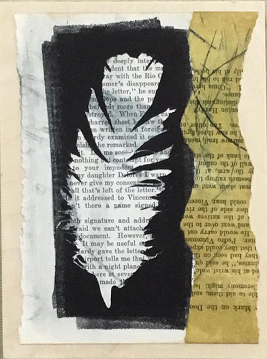 Feather and Book Page - Etsy