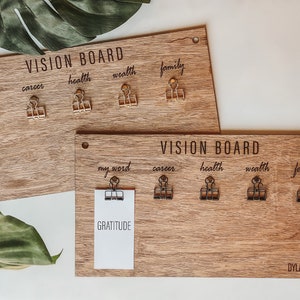 Custom Vision Board Goals Tracker 2020 Goals Inspiration - Etsy