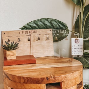 Custom Vision Board Goals Tracker 2020 Goals Inspiration Board Goal ...