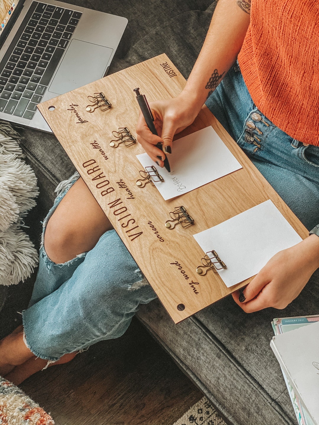 Custom Vision Board Goals Tracker 2020 Goals Inspiration Board Goal ...