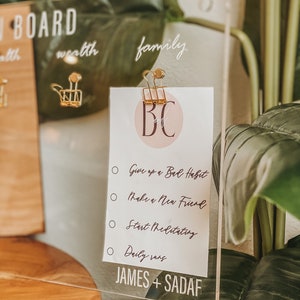 Custom Vision Board Goals Tracker 2020 Goals Inspiration - Etsy