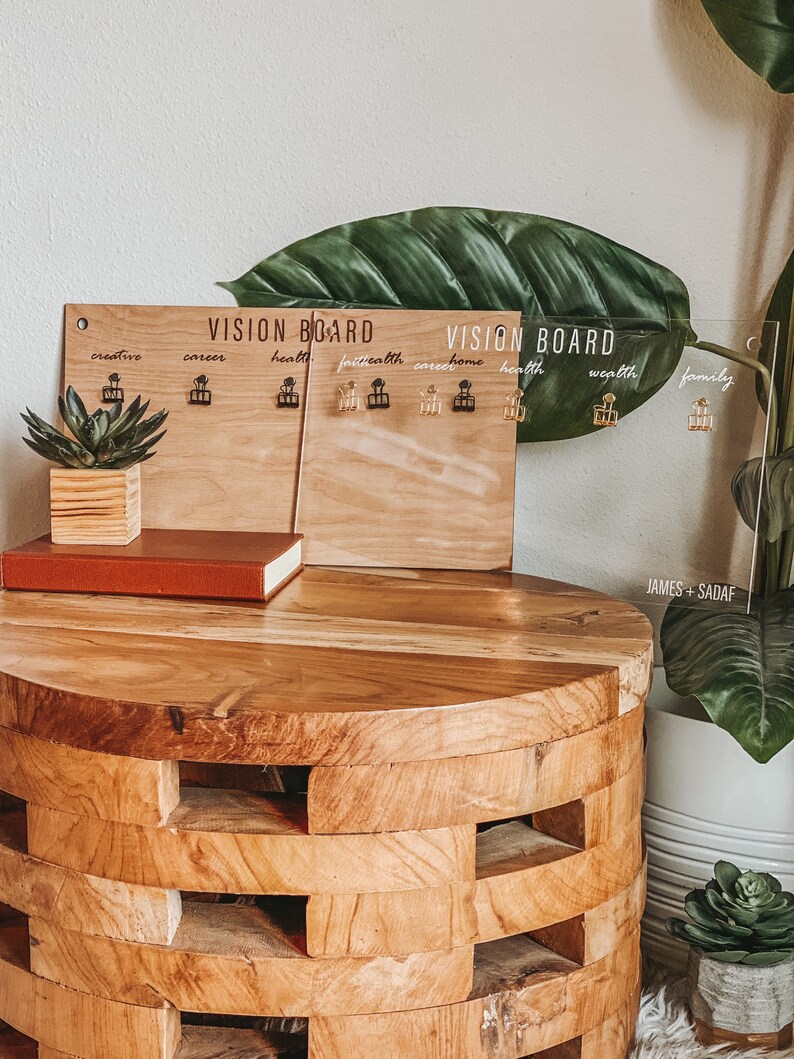 Custom Vision Board Goals Tracker 2020 Goals Inspiration - Etsy