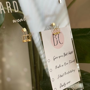 Custom Vision Board Goals Tracker 2020 Goals Inspiration | Etsy