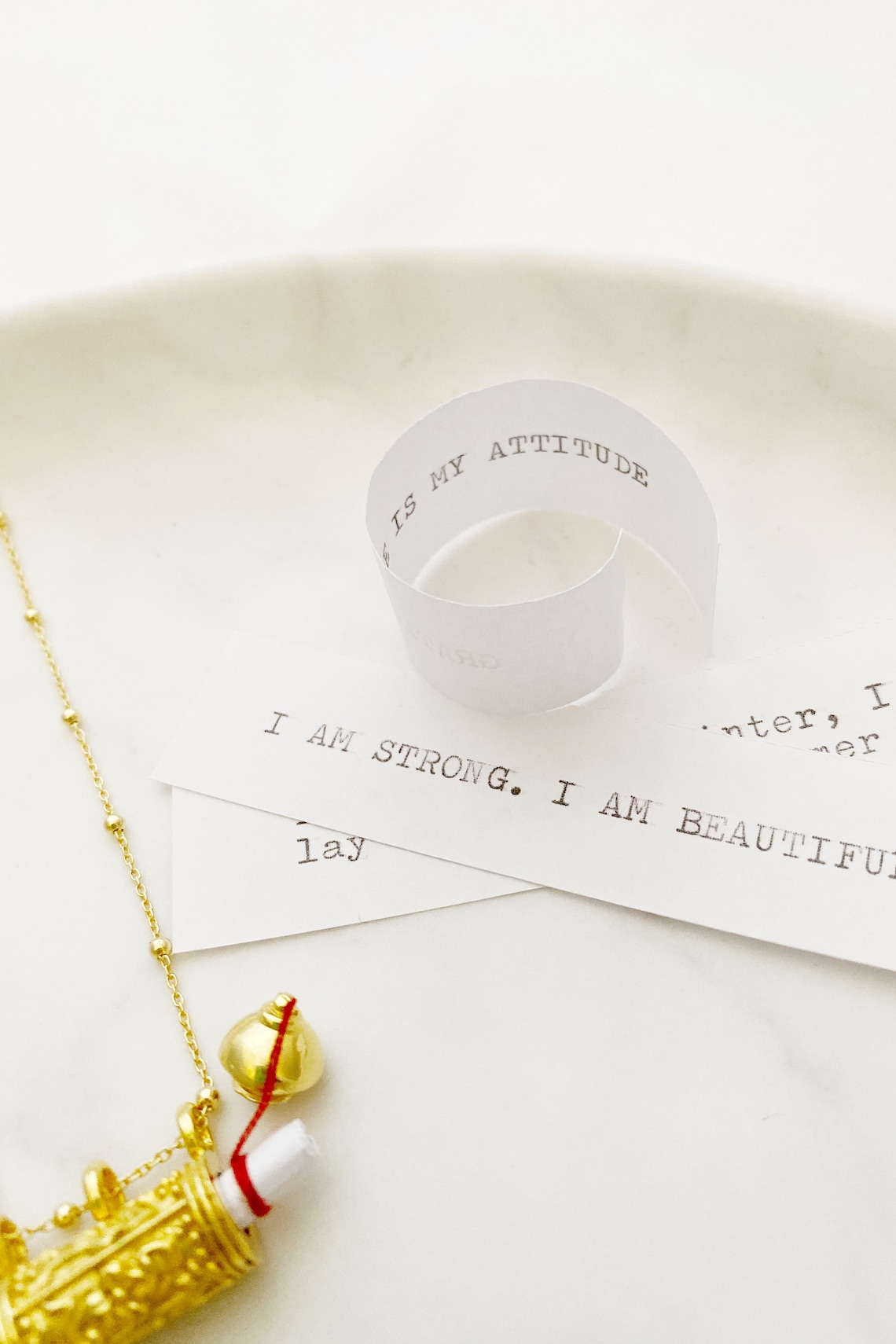 18k Gold Vermeil Arliah Wishing Locket Prayer Box Necklace Pendant on ...