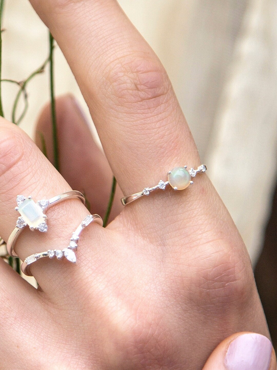 Opal Starlight Ring - Etsy