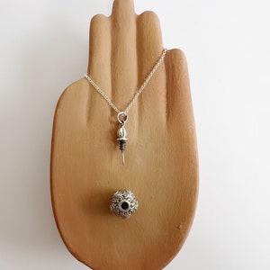 Keya Flower Perfume Bottle Necklace Tiny Spoon Aromatherapy Pendant ...