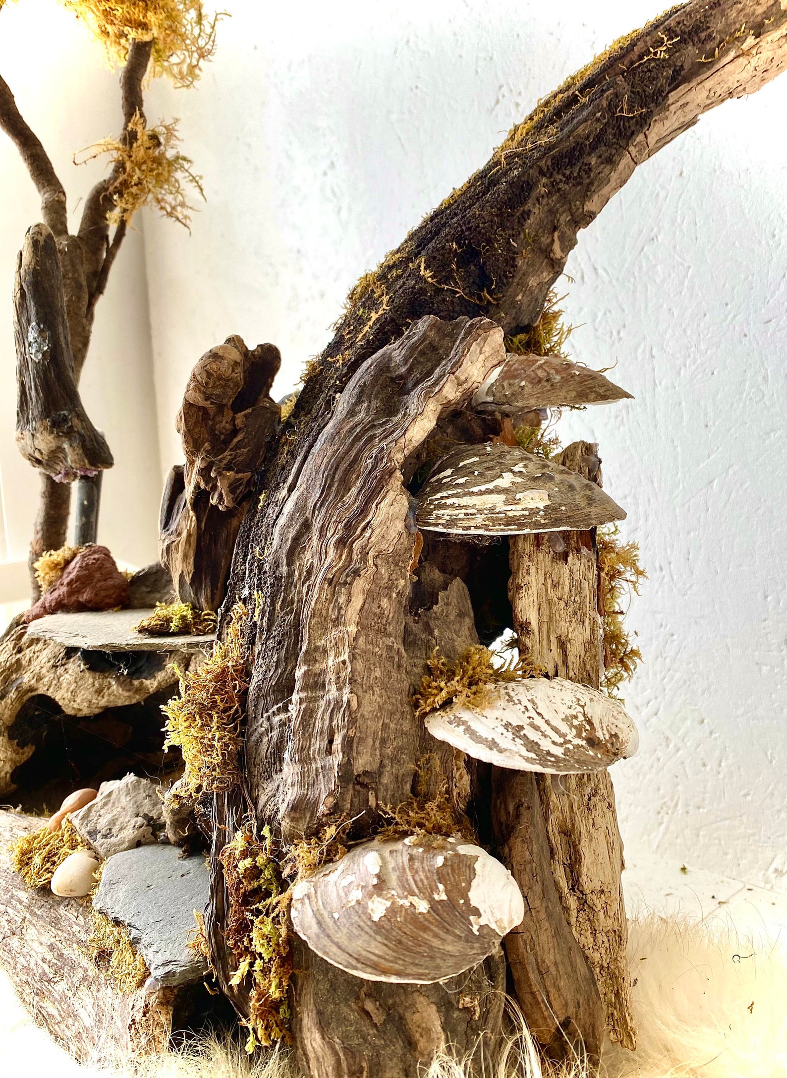 Driftwood Decor Sculpture Handmade Porch Garden Art | Etsy