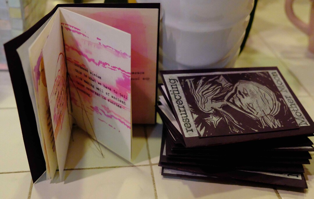 Resurrecting Mother Moon Artist Book Chapbook Hand Bound - Etsy