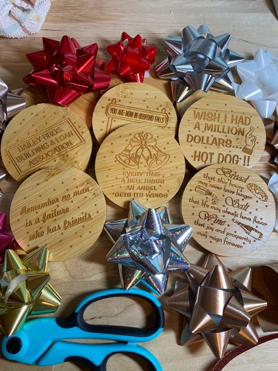 Its a Wonderful Life Series 1 Set of 6 Bamboo Drink | Etsy