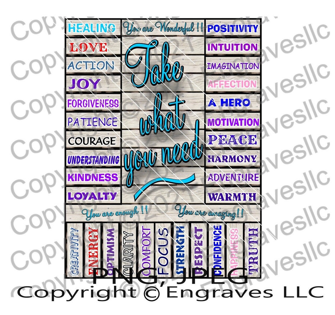 Take What You Need Printable Download Png File - Etsy