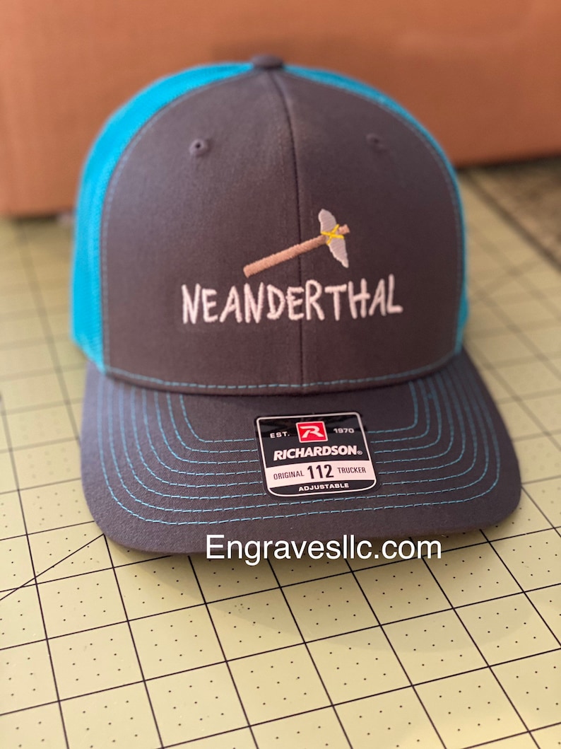 Neanderthal Embroidered Baseball Cap Neanderthal Thinking | Etsy