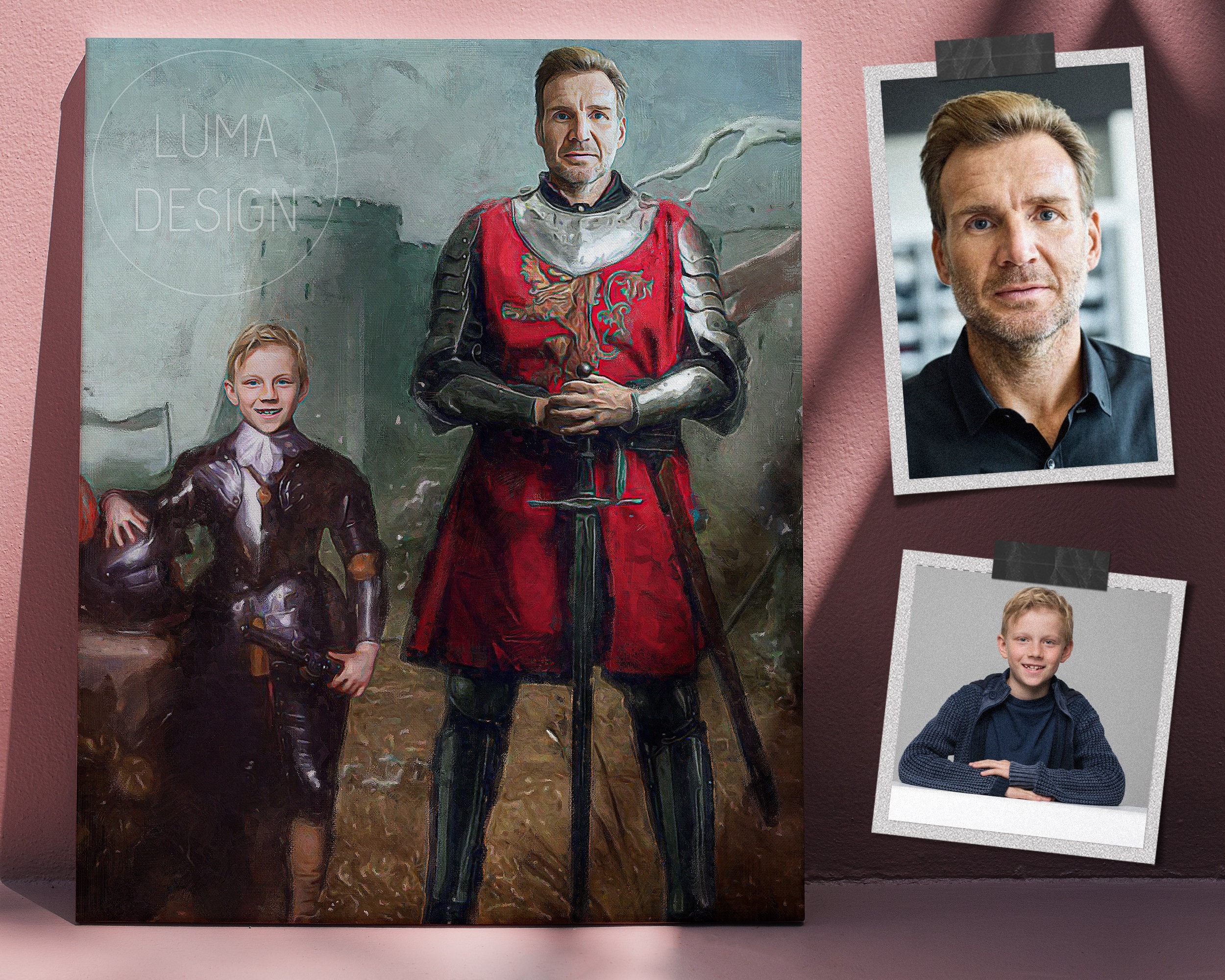 Royal Portrait Father and Son - Etsy