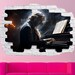 Classical Music Victorian Pianist Wall Decal Sticker Mural Art Poster ...