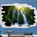 Nature Scenery Waterfall Wall Sticker Self-adhesive Mural Art Decal ...