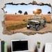 Army Vehicle 4 Wheel Drive off Road Wall Sticker Art Poster Mural ...