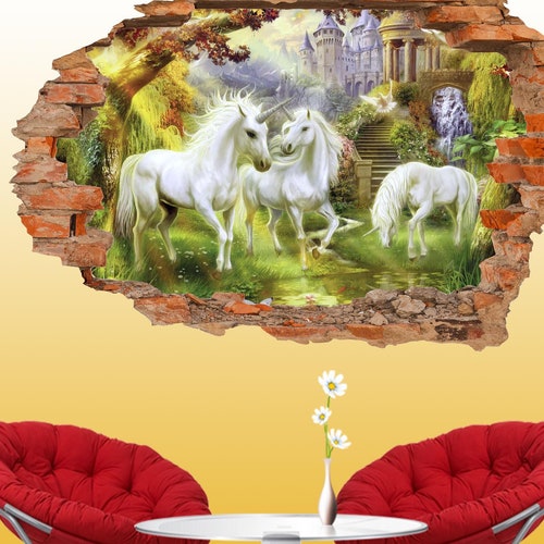 Fantasy Magical Enchanted Forest Wall Sticker Mural Poster - Etsy