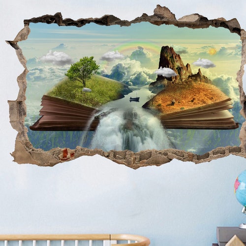 Fantasy Magical Enchanted Forest Wall Sticker Mural Poster - Etsy