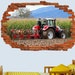 Corn Field Plough Farming Tools Tractor Wall Sticker Art Poster Mural ...