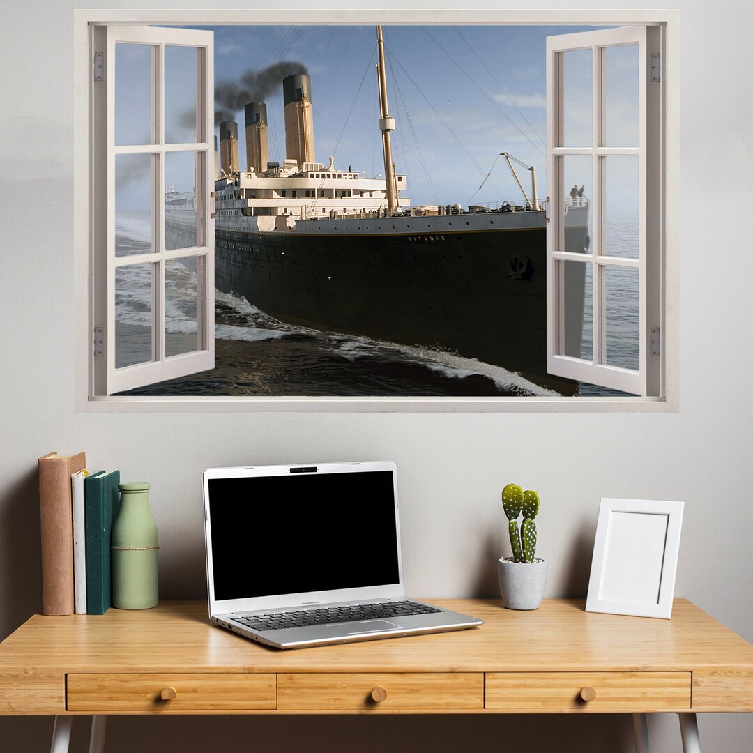 Vintage Ship Sea Liner Transatlantic Ocean Titanic Wall Sticker Mural ...