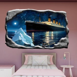 Titanic Large Wall Sticker Art Mural Decal Office Nursery Room Home ...