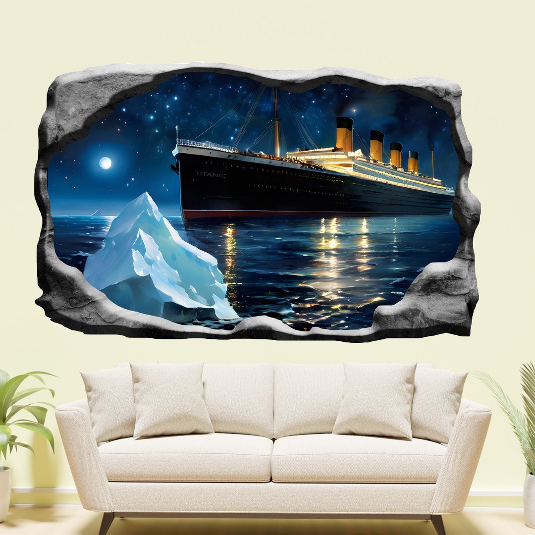 Titanic Large Wall Sticker Art Mural Decal Office Nursery Room Home ...