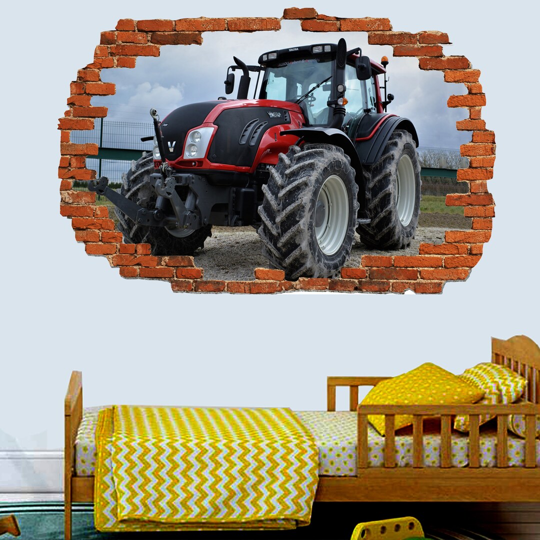 Farming Modern Tractor Wall Sticker Art Poster Mural Transfer Decal ...